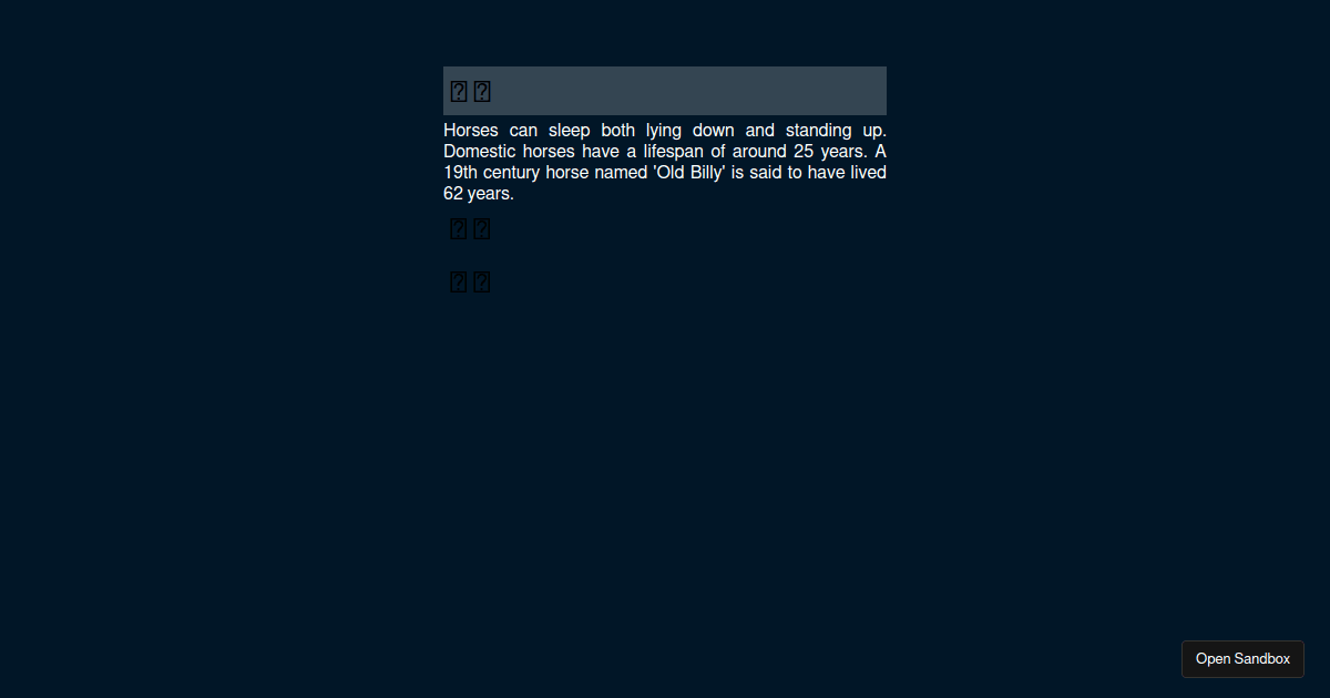 Simply React Accordion - Codesandbox
