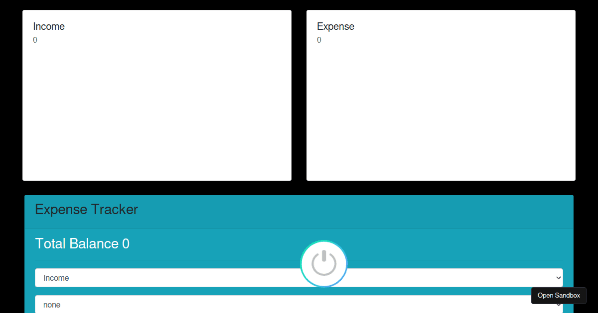 my-expense-tracker - Codesandbox