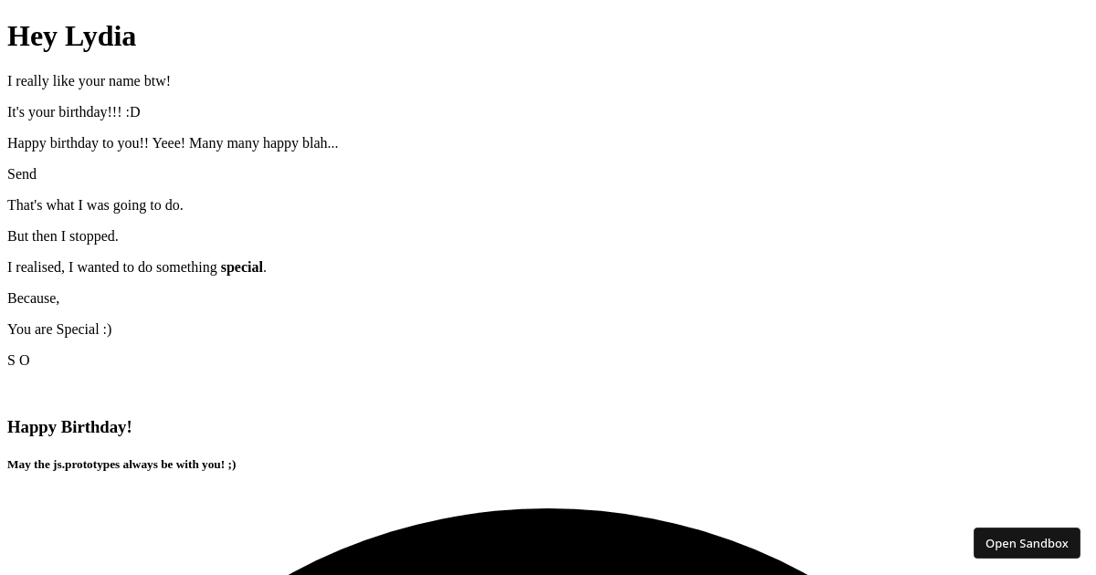 happy-birthday - Codesandbox