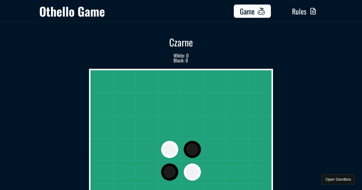 Othello Game :) - Codesandbox