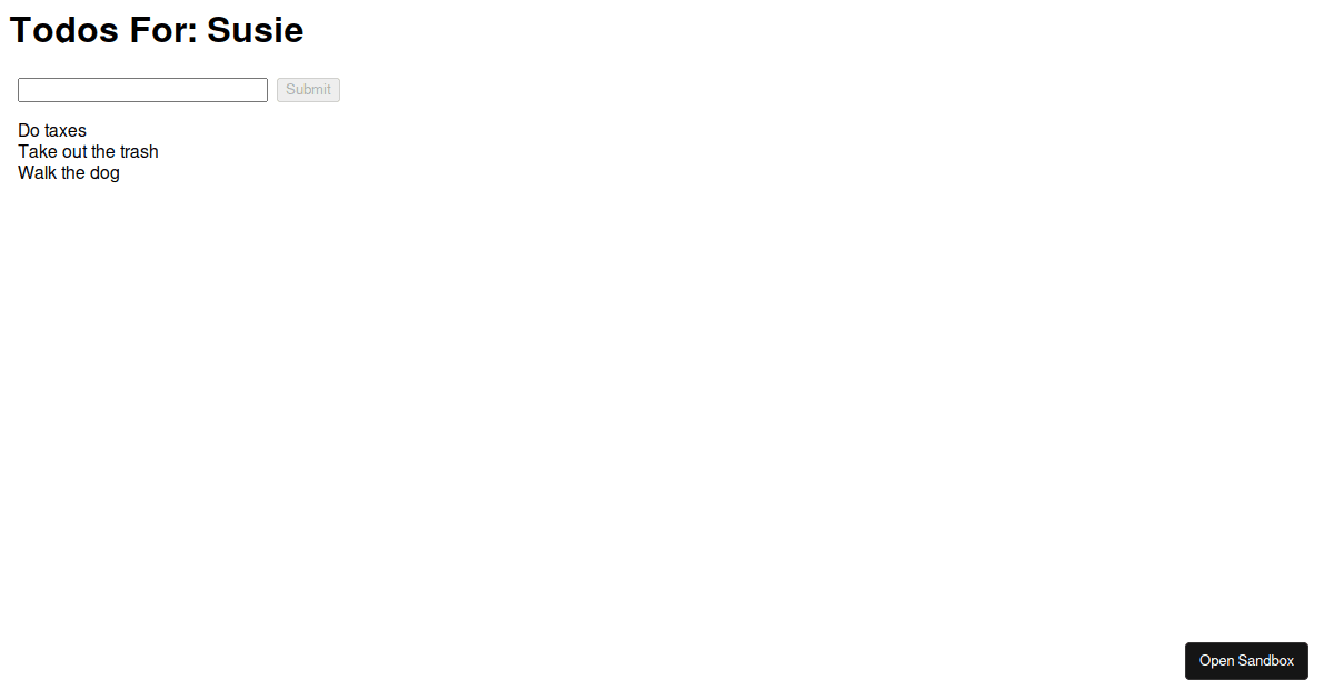 Todo Interview Template - Codesandbox