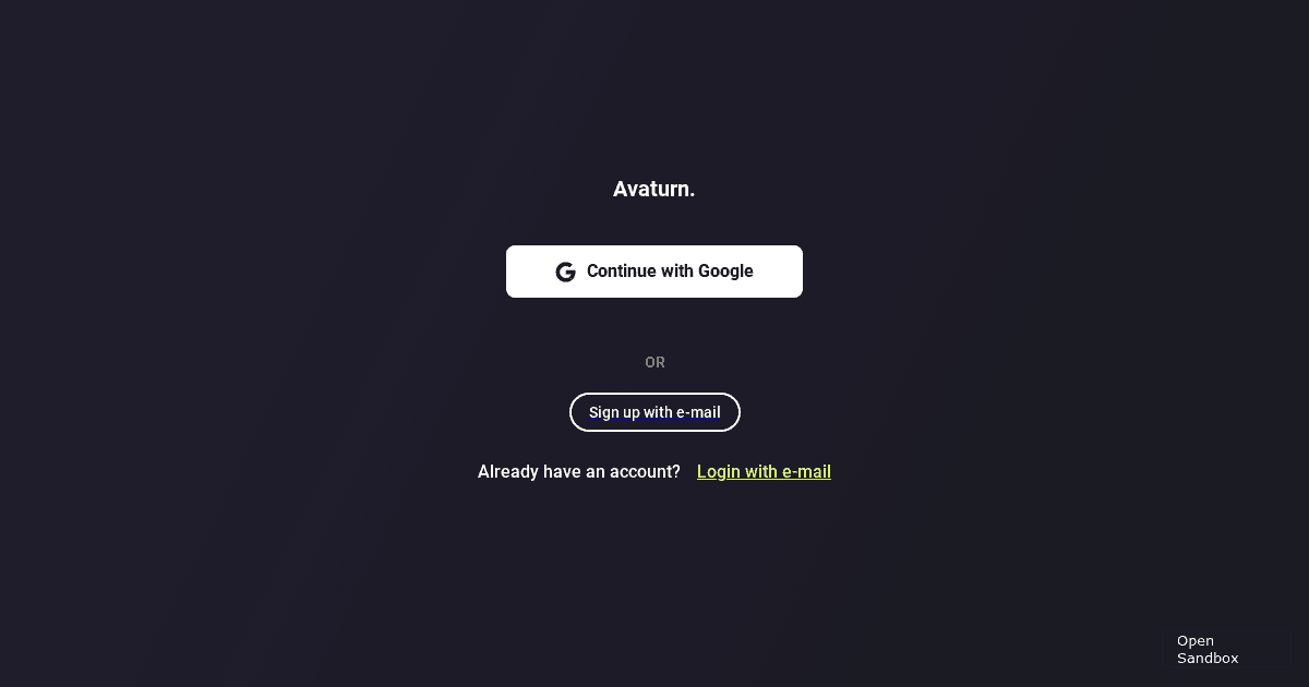 Avaturn iframe fullscreen - Codesandbox