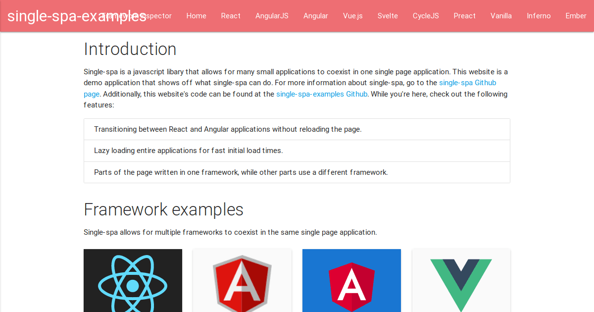 single-spa-examples - Codesandbox