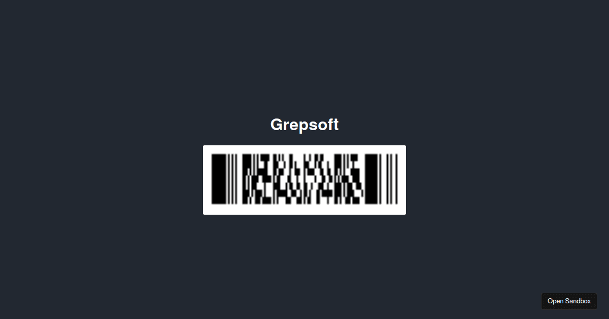 react-barcode - Codesandbox