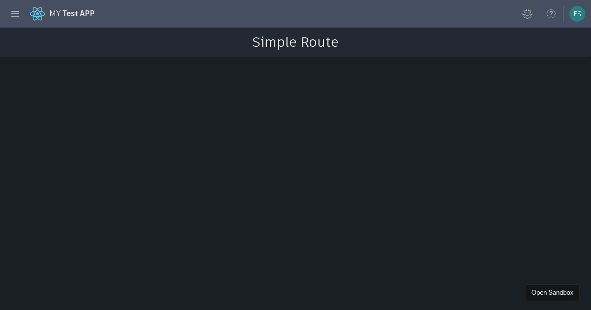 MY Test App - Codesandbox