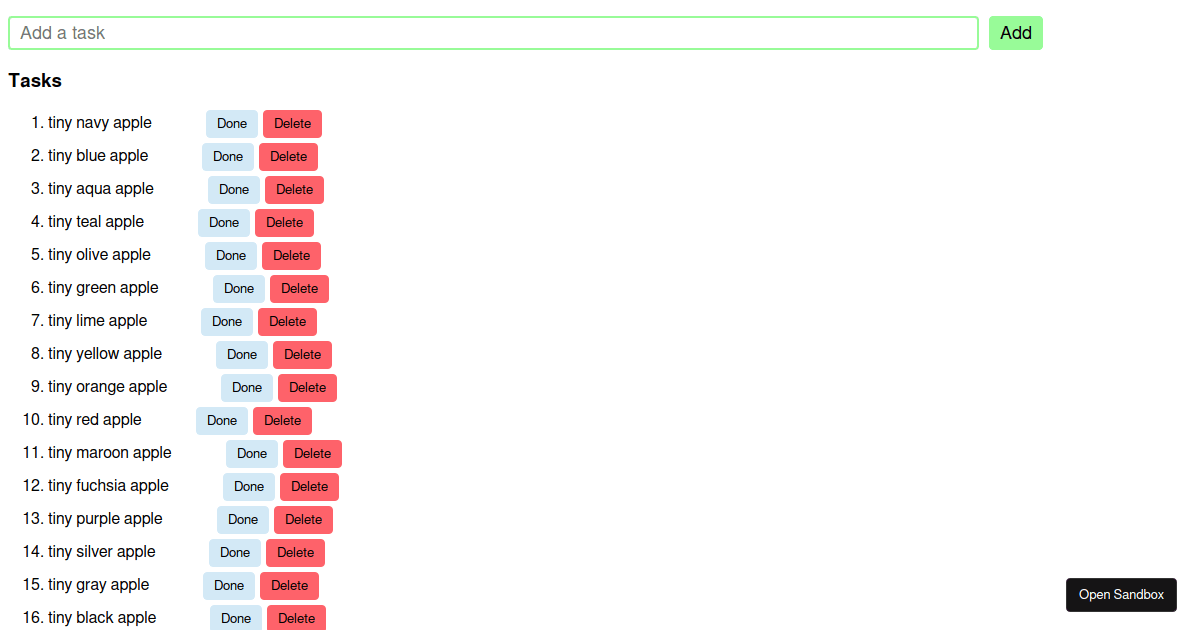 react-todo-reducer-and-context - Codesandbox