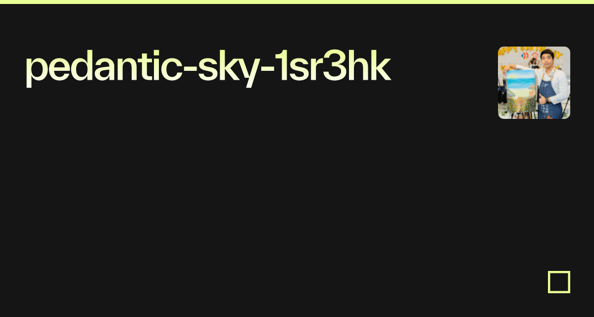 pedantic-sky-1sr3hk - Codesandbox