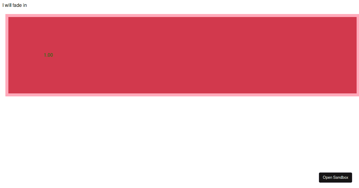 React Spring Tests Codesandbox