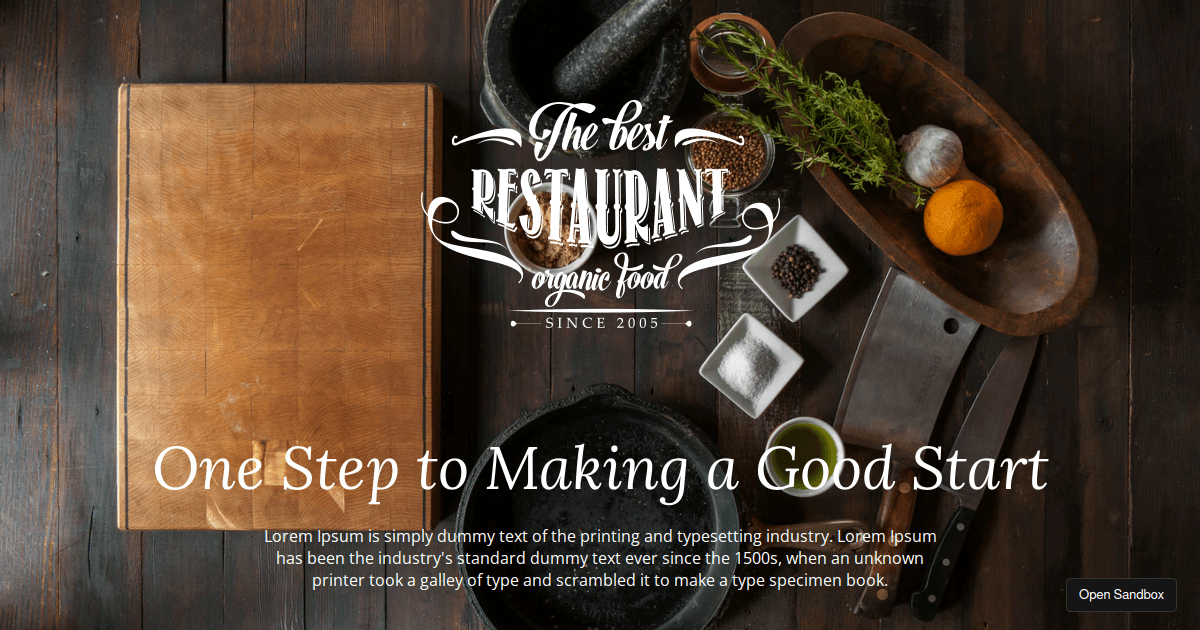 restaurant-template-1 - Codesandbox