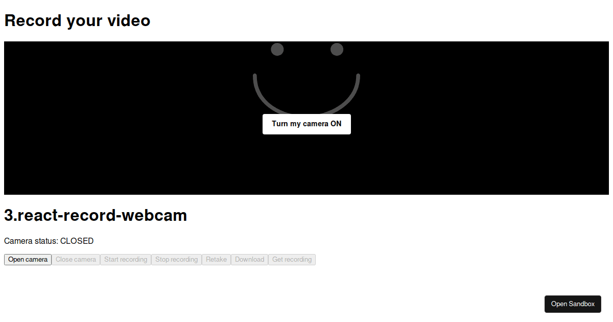 react-video-recorder - Codesandbox