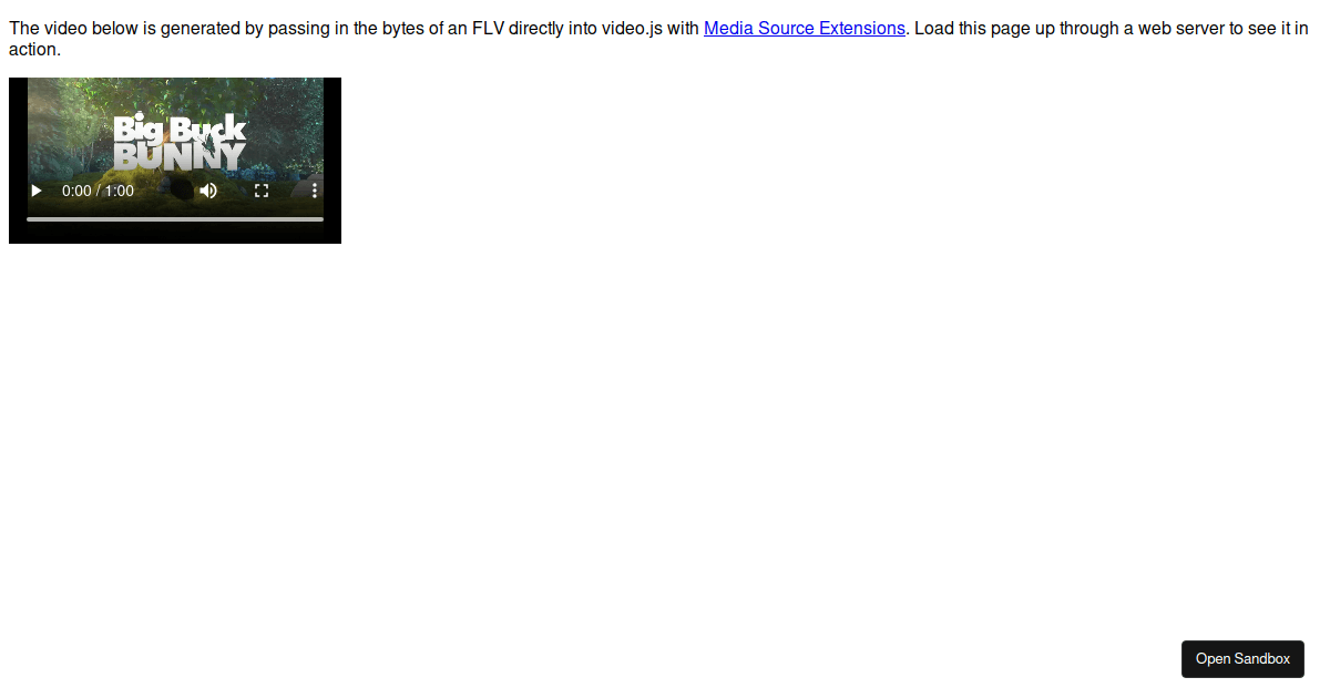 Media Source Extensions Api Codesandbox