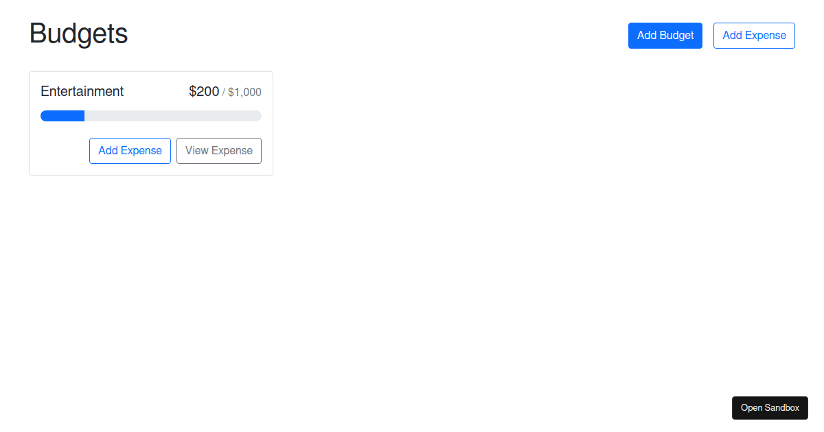 wds-react-budget-app - Codesandbox