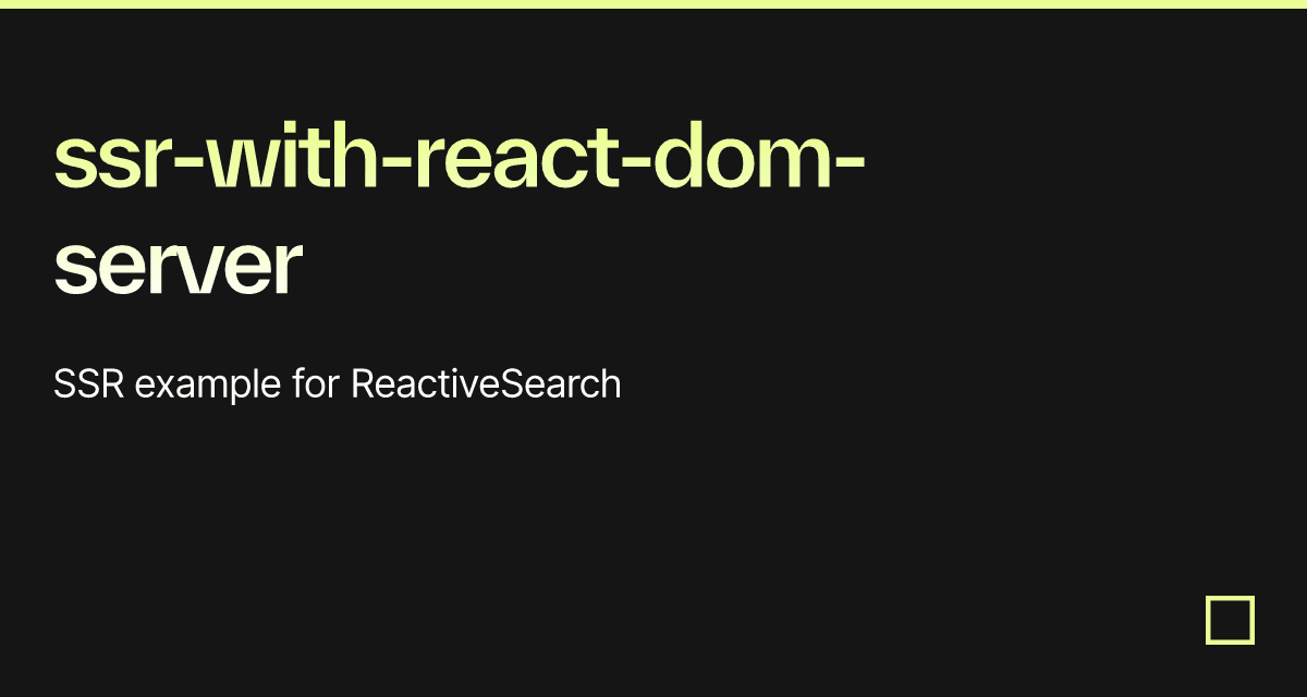 ssr-with-react-dom-server - Codesandbox