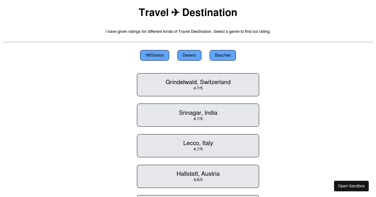 travel-destination-guide - Codesandbox