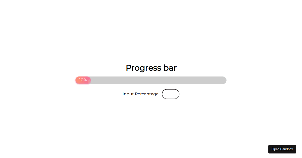 hooks/useState/ProgressBar - Codesandbox