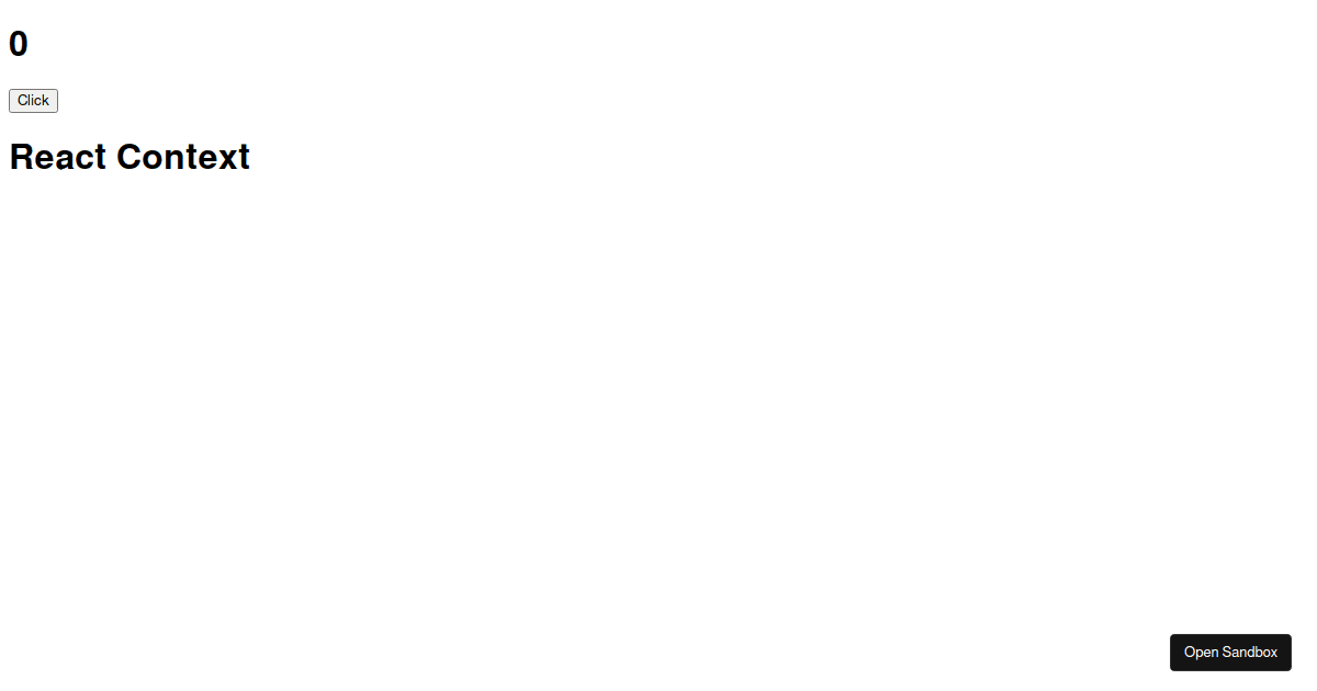 React Context Render Codesandbox