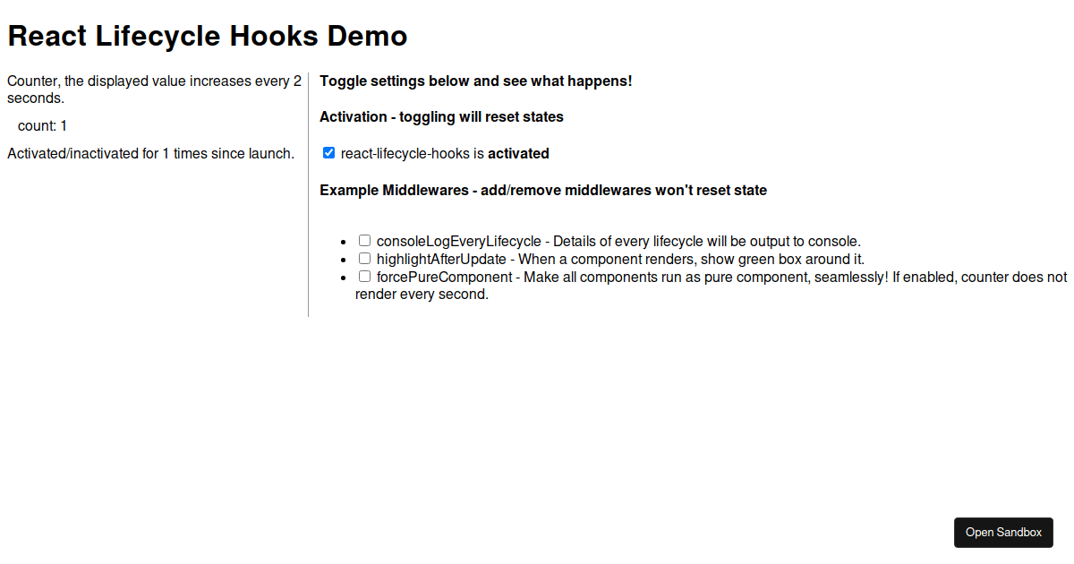 react-lifecycle-hooks-demo (forked) - Codesandbox