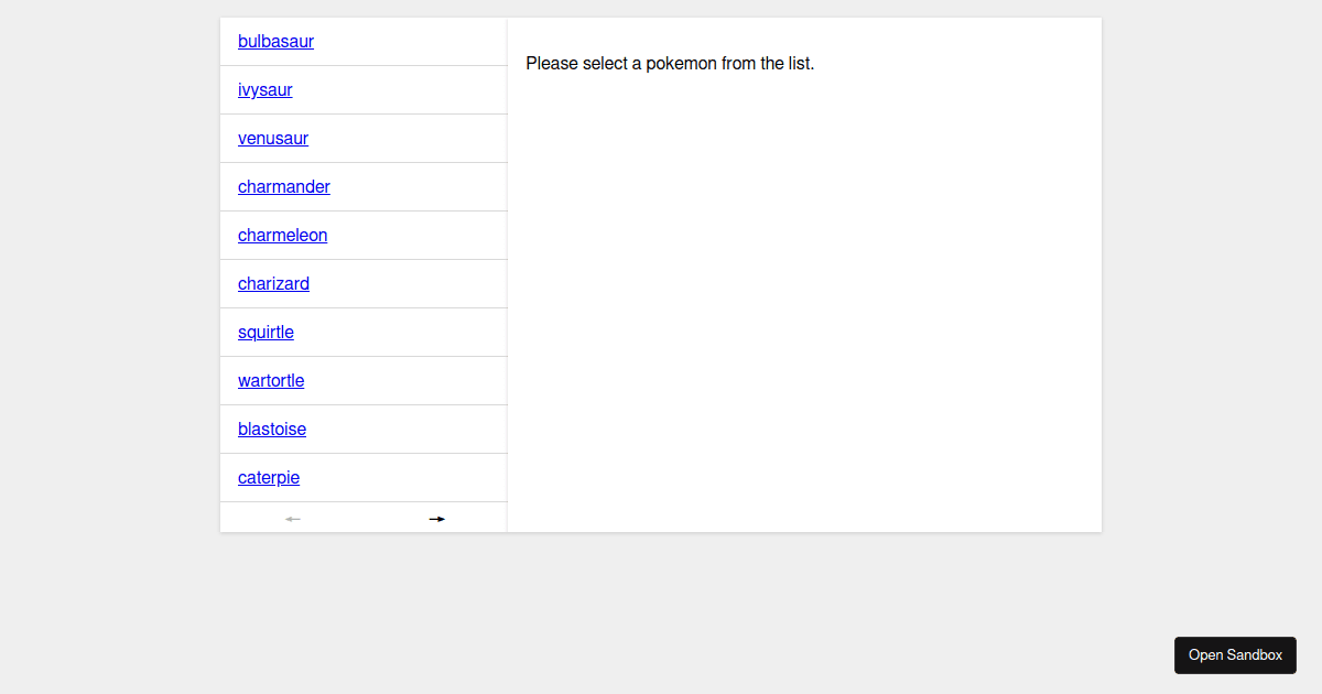 pokedex - Codesandbox