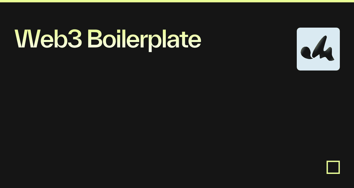 Web3 Boilerplate - Codesandbox