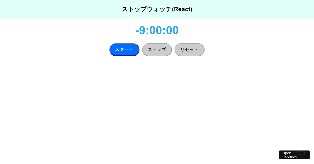 react-stopwatch - Codesandbox