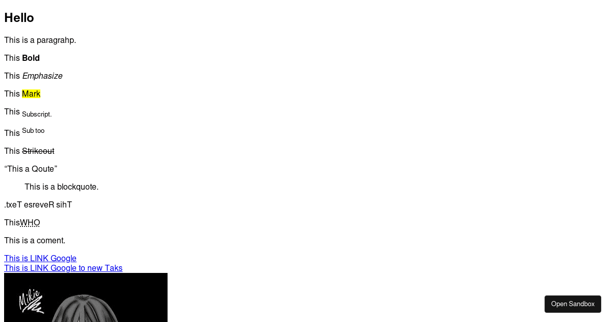 Interesting Html Css Javascript Codesandbox