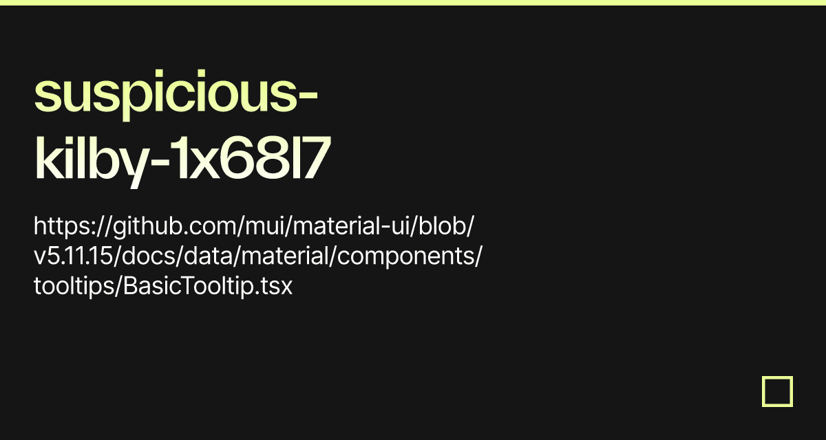 suspicious-kilby-1x68l7 - Codesandbox