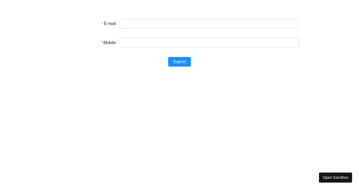 Vue Template - Codesandbox