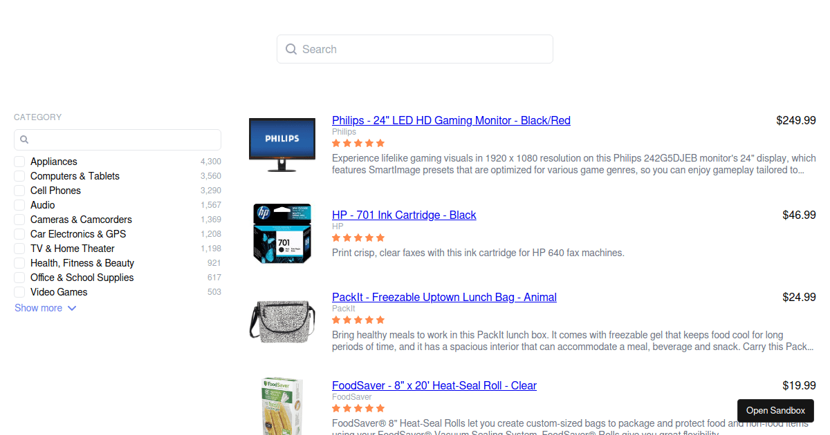 sajari-app - Codesandbox