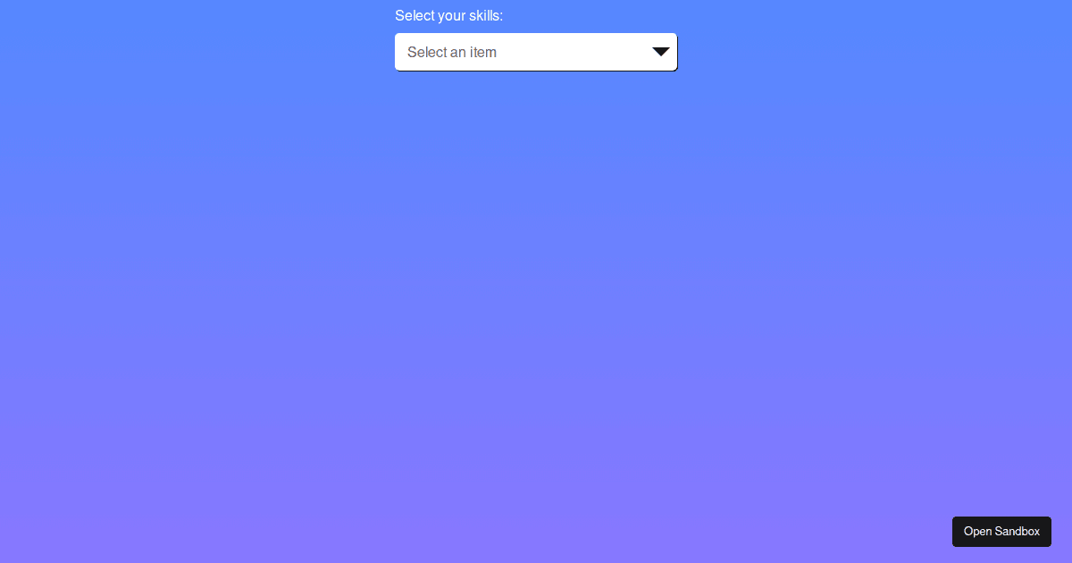 React Custom Select And Useclickoutside Hook Codesandbox