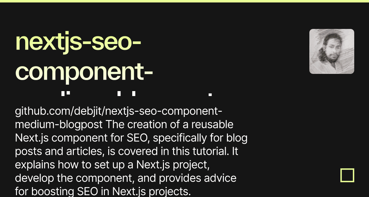 nextjs-seo-component-medium-blogpost - Codesandbox