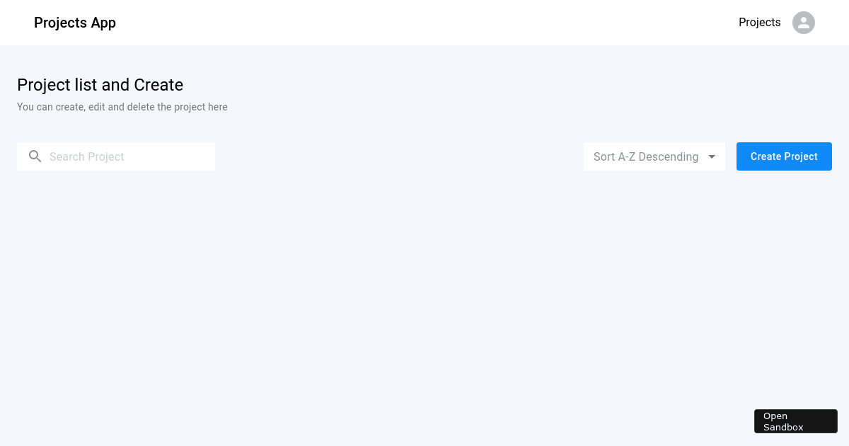 frontend - Codesandbox