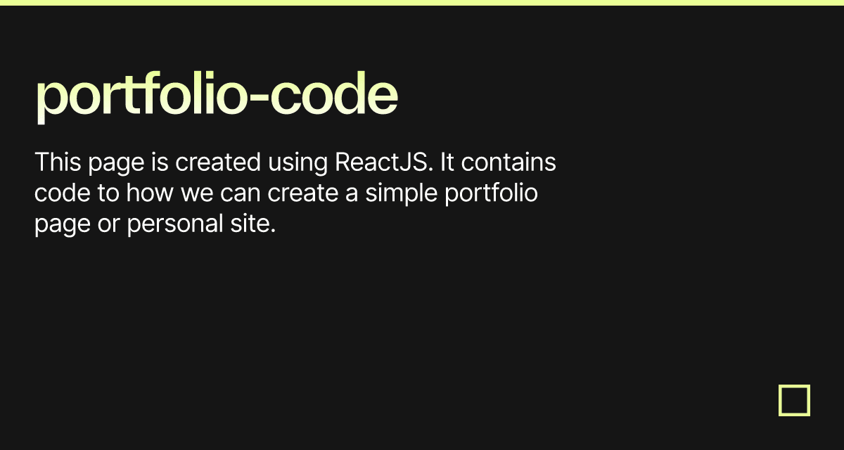 portfolio-code - Codesandbox
