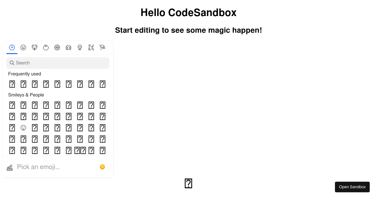 emoji-mart-connect - Codesandbox
