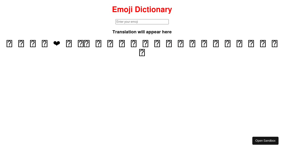 emoji-encyclopedia - Codesandbox