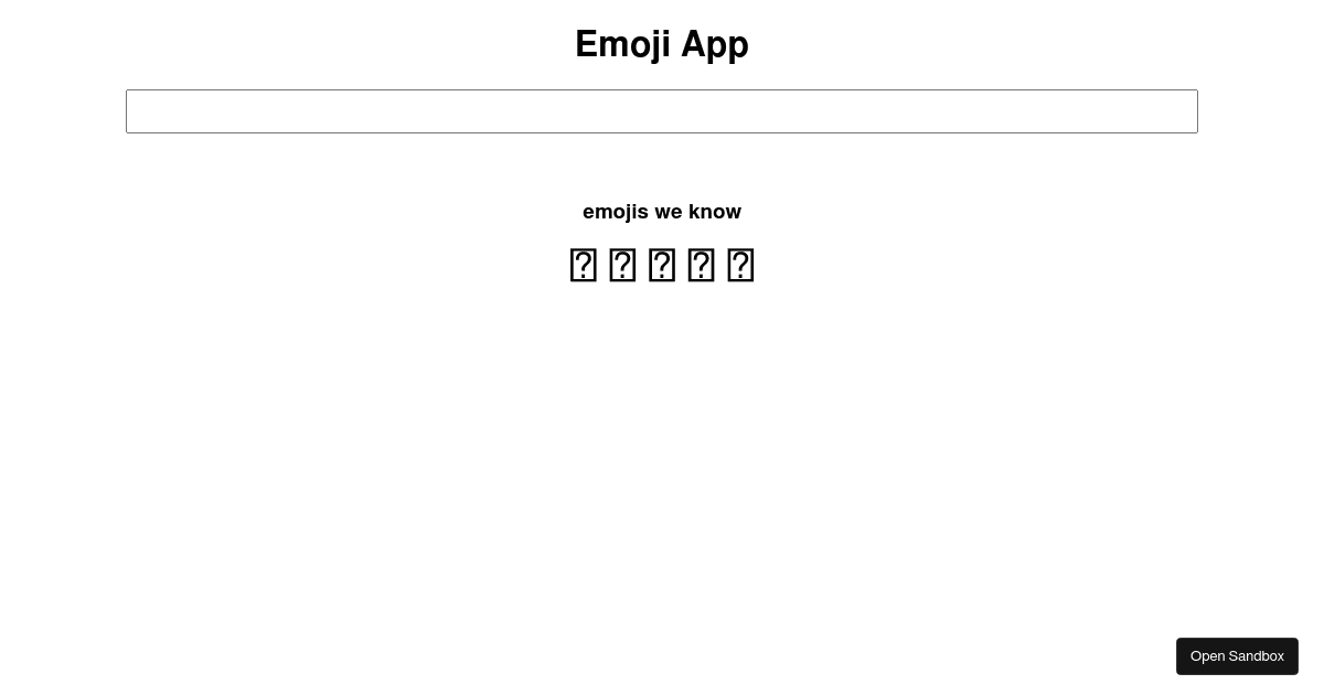 react-emoji-generator-dictionary - Codesandbox