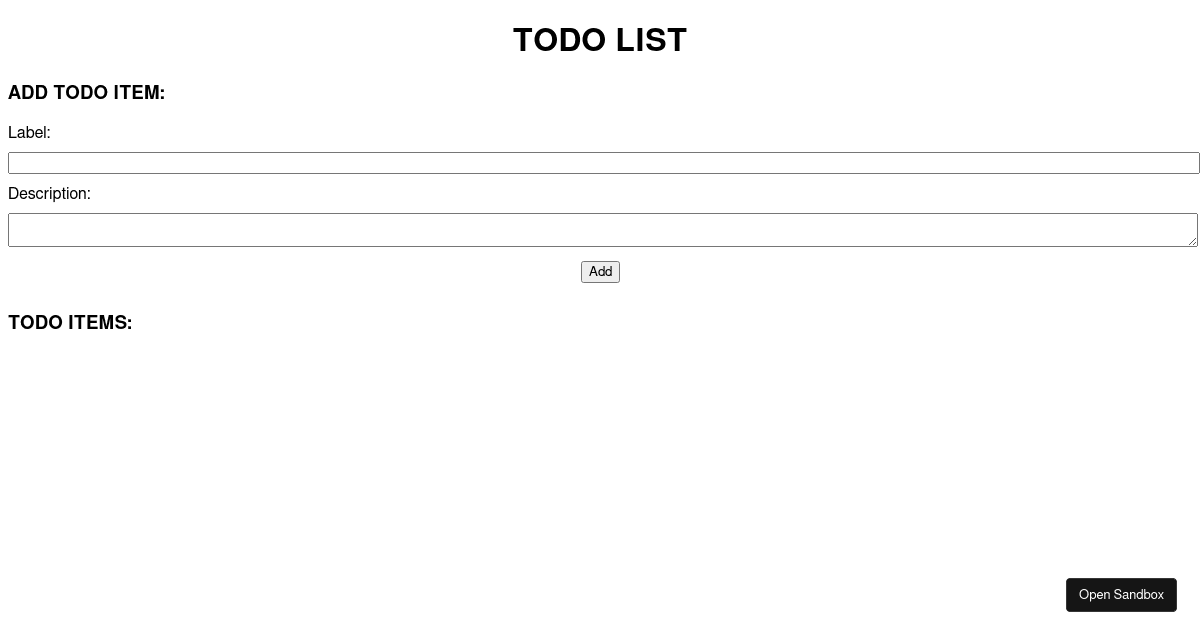 react-todo - Codesandbox
