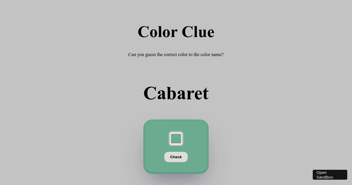 color-clue-solution - Codesandbox