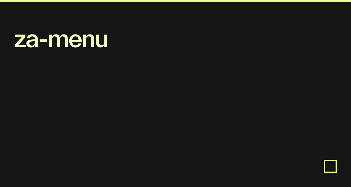 za-menu - Codesandbox