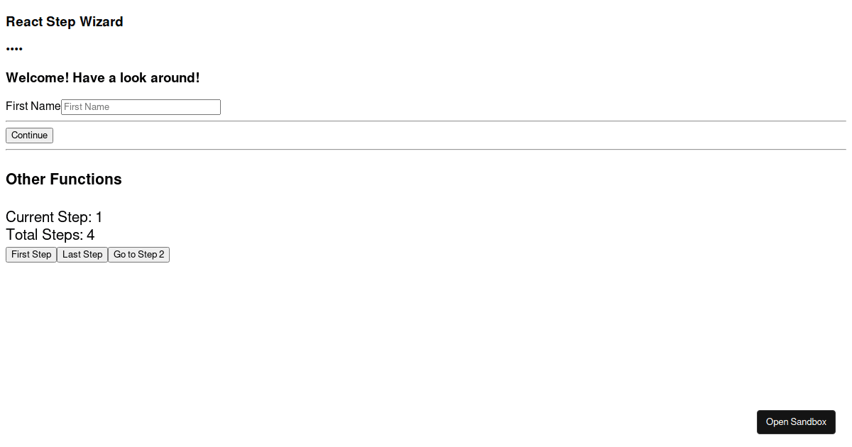 react - Codesandbox