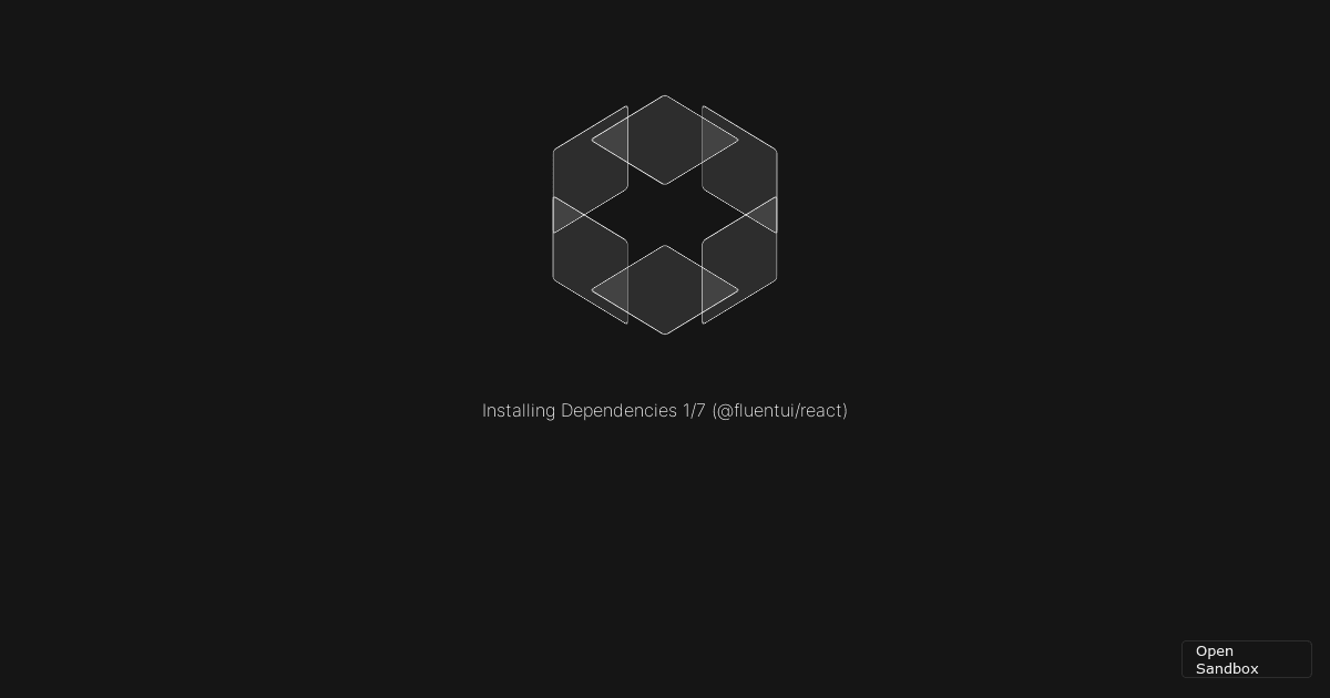 Fluent Ui React Starter Codesandbox