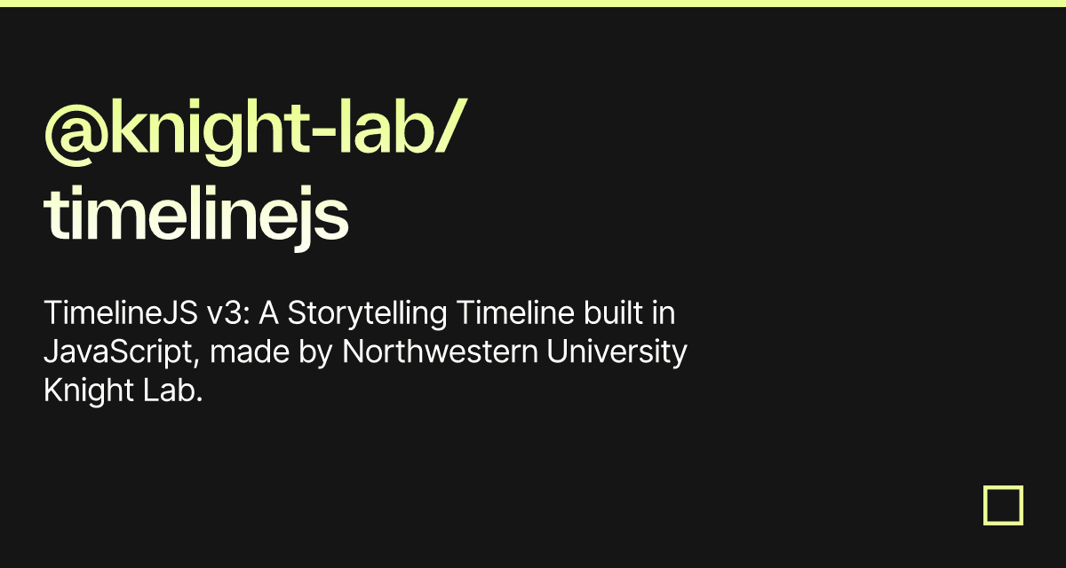 @knight-lab/timelinejs - Codesandbox