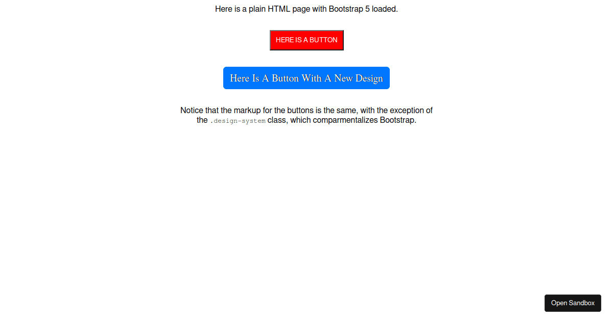 Nested Bootstrap 5 - Codesandbox