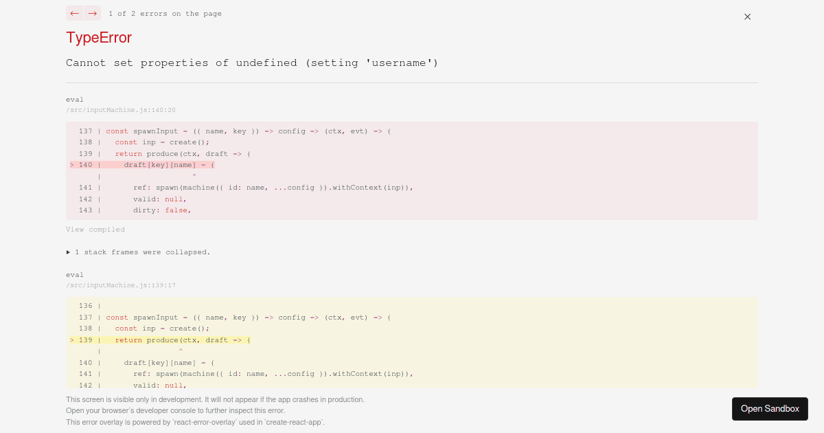 XState React Template - Codesandbox