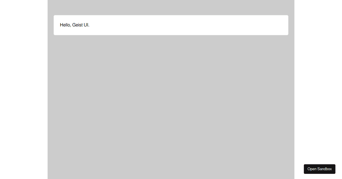 geist-ui-override-styles - Codesandbox geist-ui-override-styles - Codesandbox