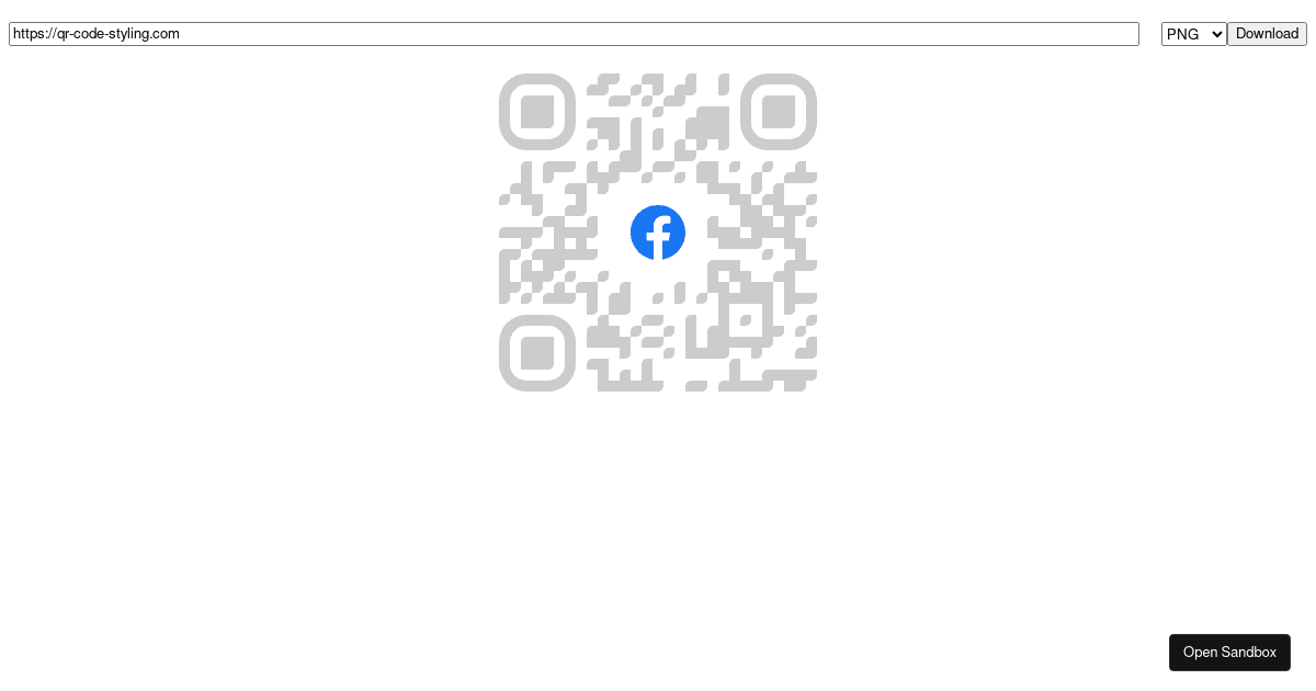 qr-code-styling-react-example (forked) - Codesandbox