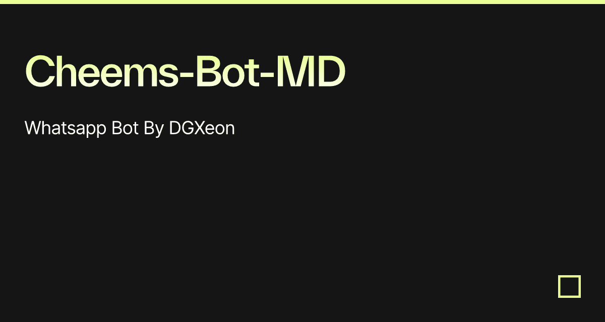 Cheems-Bot-MD - Codesandbox