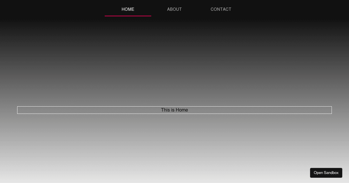 Tab Navigation Codesandbox