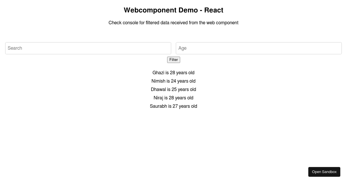 wc-react-demo - Codesandbox