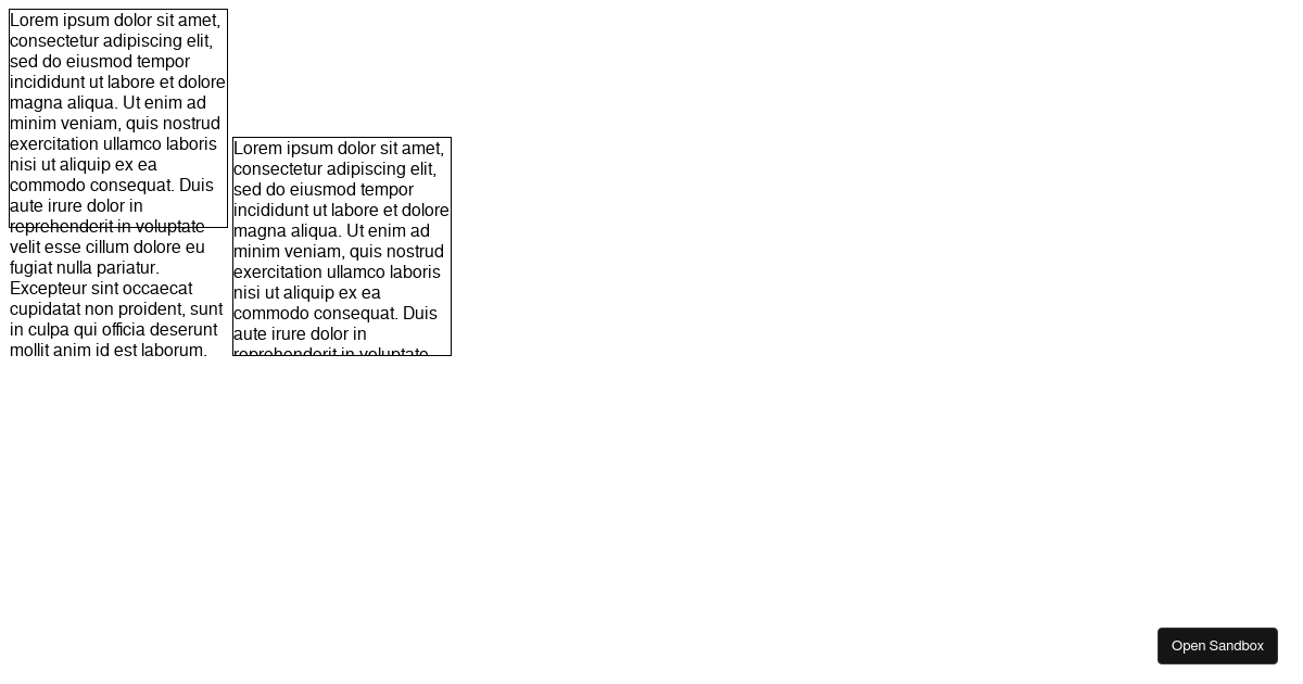 box model etc - Codesandbox