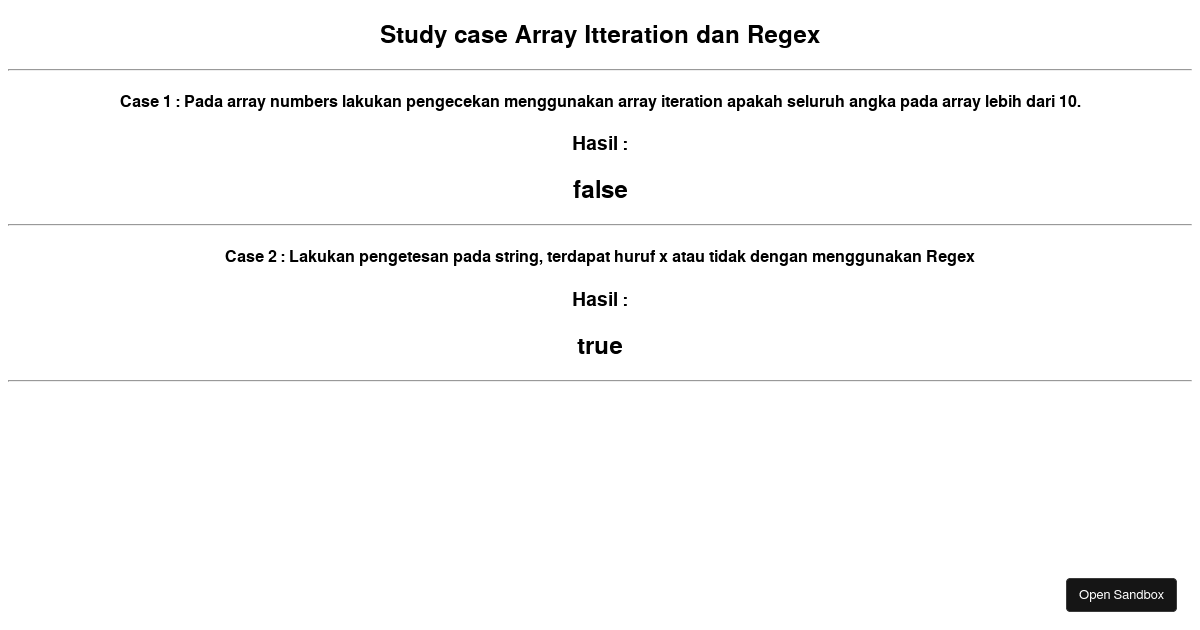 JS MySkill Study Case #15 - Codesandbox
